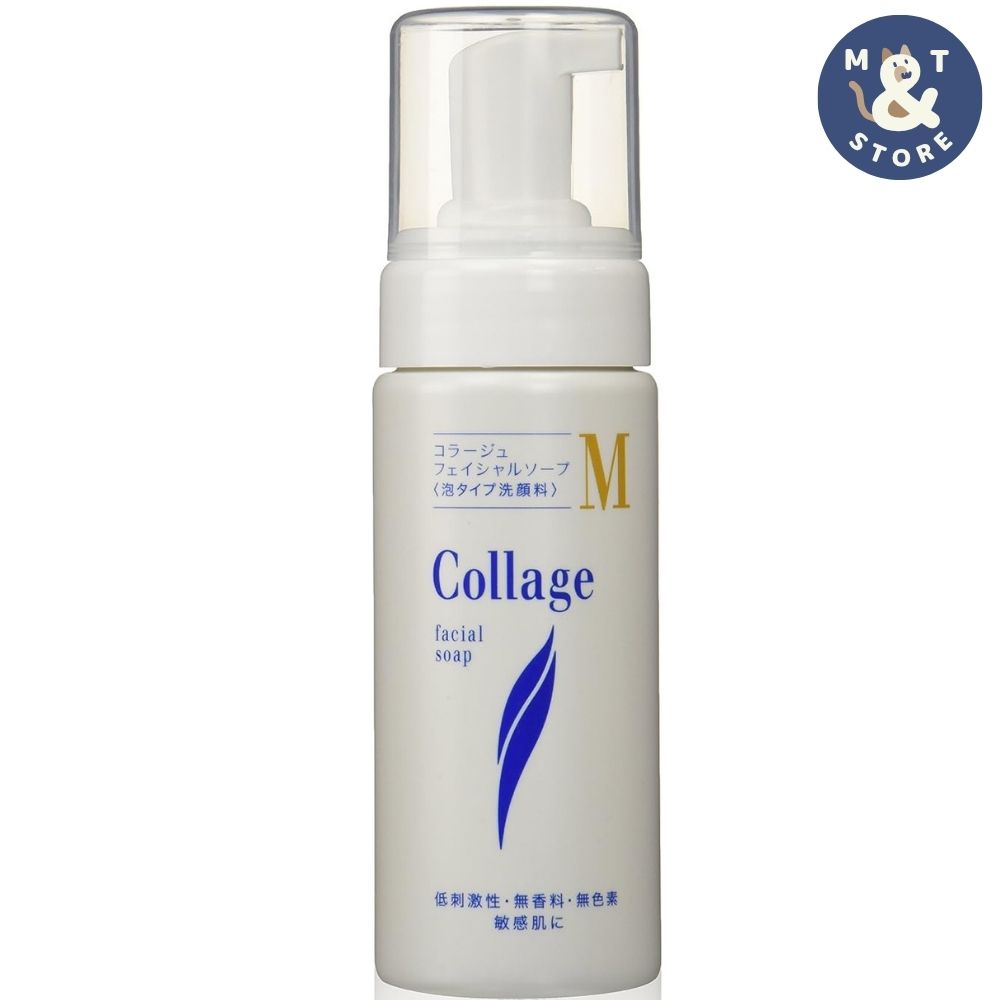 コラージュ Mフェイシャルソープ 150mL 敏感な肌にも使いやすい、低刺激性の泡タイプ洗顔料です。きめ細かな泡で顔をやさしく包み込み、肌に必要なうるおいを守りながら汚れや余分な皮脂をすっきり洗い流します。香料・色素を使用していない無香料タ...