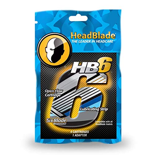 【商品について】HeadBlade メンズ HB6 ヘッドシェーバー カミソリ替え刃 6枚刃 4個入りHB6(6枚刃)HeadBlade用替え刃 4個入りHeadBlade MOTO、ATX、S4 Shark、およびすべてのHeadBlad...