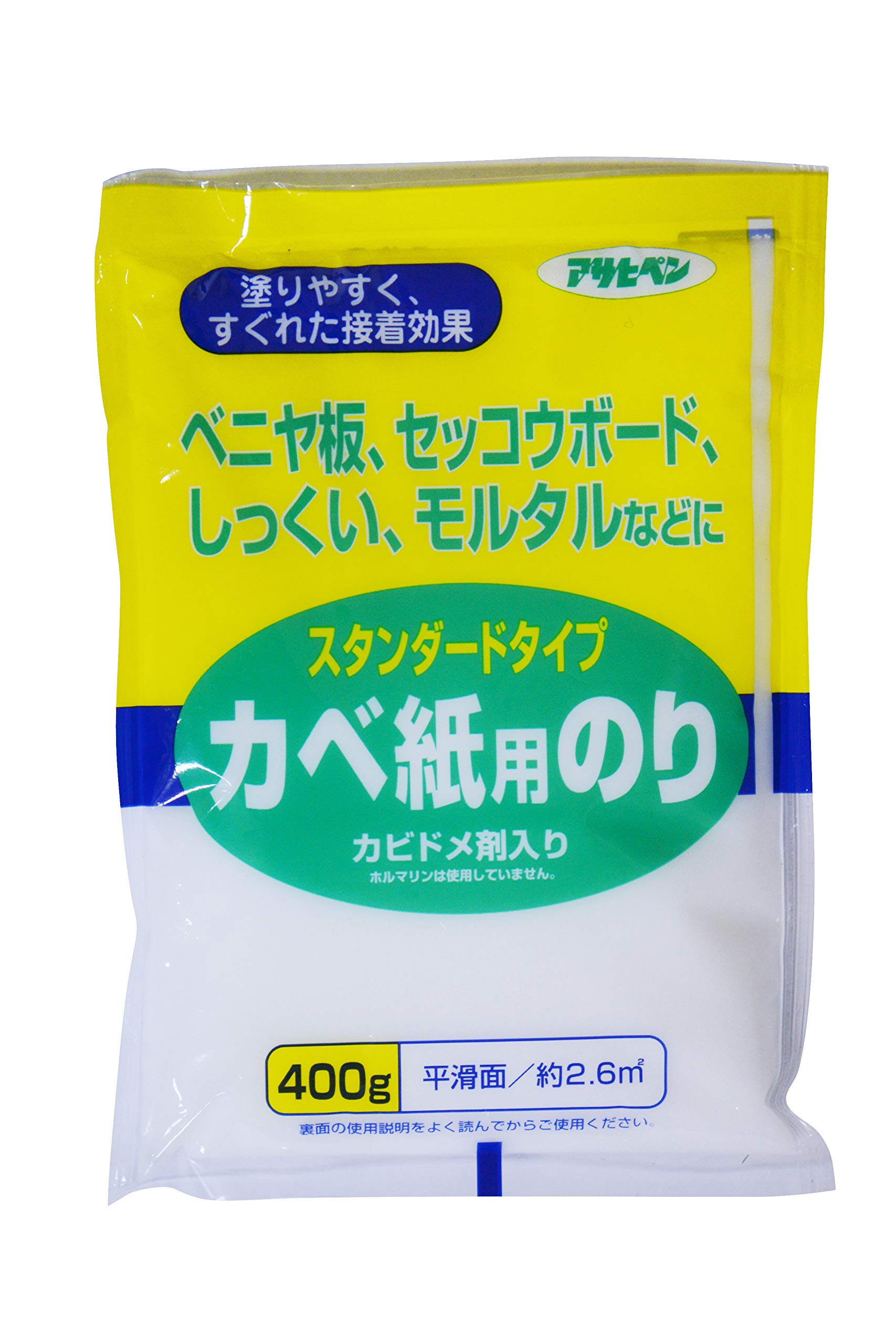 【商品について】商品情報商品の説明塗りやすく、すぐれた接着効果 ベニヤ板、セッコウボード、しっくい、モルタルなどに カビドメ剤入り主な仕様 容量:1600gbr平滑面:約10.4m2