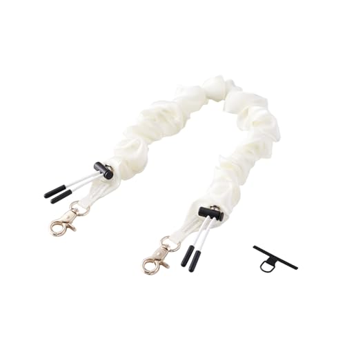 アイボリー/全長約200mm〜約500mm/P-STHSCEIV・Color:アイボリー・パッケージ個数:1・くしゅくしゅとした立体感とミニマルなデザインが目を引く、アクセサリー感覚で楽しめるハンドストラップです。・繊細な光沢と透け感のある...