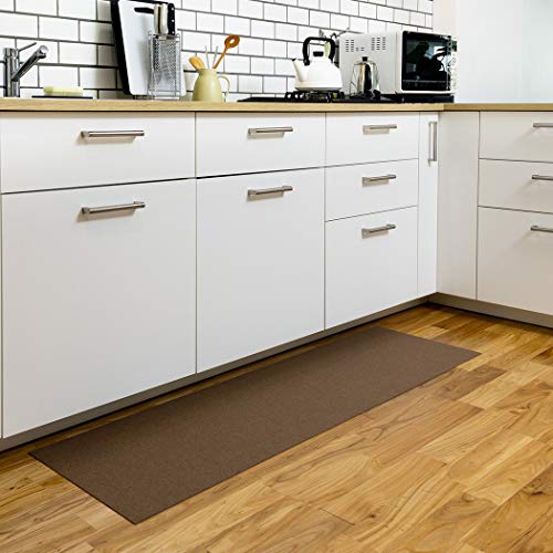 フラットタイプブラウン/45 x 150 cm (長方形)/KR-43・Color:ブラウンSize:45 x 150 cm (長方形)Style:フラットタイプ・パッケージ個数:1・【ずれない吸着タイプ】システムキッチンに適している1枚で...