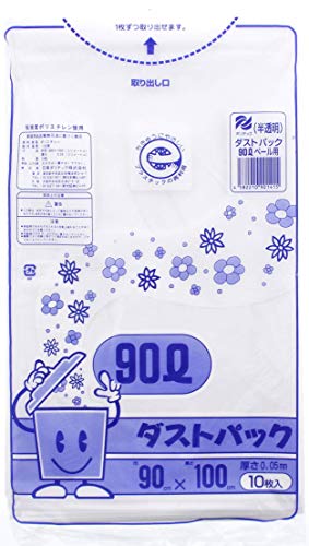 1個半透明/90L/-・Color:半透明Size:90LStyle:1個・パッケージ個数:1・本体サイズ:約100×90cm(1枚あたり)・素材・材質:ポリエチレン・原産国:日本・厚さ:0.05mm・耐冷温度:マイナス30度●地球に優しい...