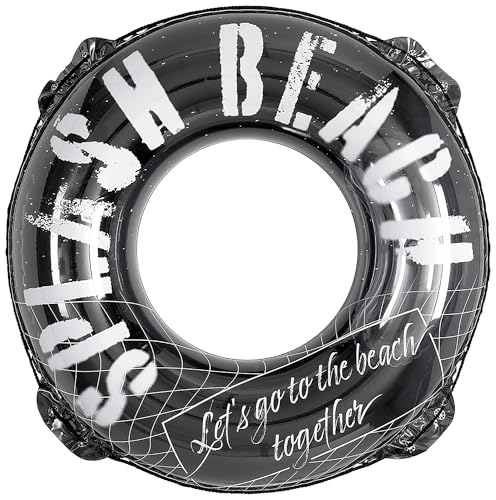 ブラック/大/RLD-110L・対象年齢：15歳以上・サイズ：110cm・ロープ付き・かんたん空気栓装着商品・膨らんだ状態の浮輪の内周が約140〜145センチとかなり大きめな浮輪です。大人1人がゆったりと入れる大きさです膨らんだ状態の浮輪の...