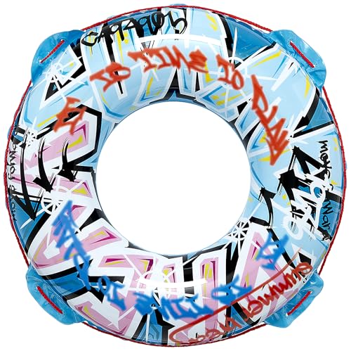 ブルー/大/RLD-100D・対象年齢：12歳以上・サイズ：100cm・ロープ付き・かんたん空気栓装着商品・膨らんだ状態の浮輪の内周が約130〜135センチとかなり大きめな浮輪です。大人1人がゆったりと入れる大きさです膨らんだ状態の浮輪の内...