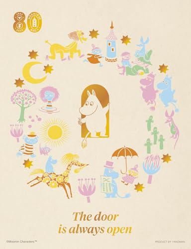 300ピース/紙製パズル（プチ2ライト）・完成サイズ：16.5×21.5cm・色彩とグラデーションの箔表現をお楽しみいただける「カラフル・ゴールド」シリーズに待望のムーミンが登場！・オススメフレーム：やのまん　プチ2専用インテリアスタンドフ...