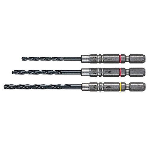 -/3/3.5/4mm 3本組/AMD3S-2・Size:3/3.5/4mm 3本組・パッケージ個数:1・セット内容:3.0、3.5、4.0mm各1本・高硬度HSS(ハイス鋼)で鋭い切れ味が持続・鉄・軽金属・合成樹脂・木材などの各種穴あけ、...