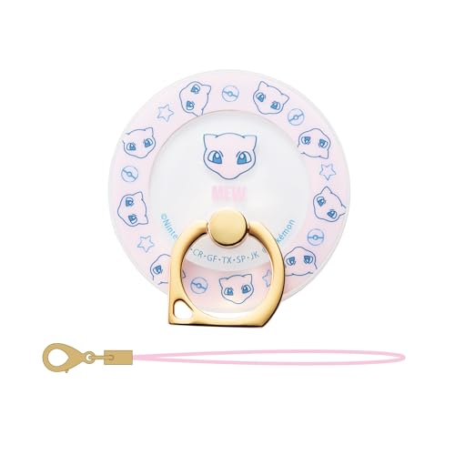 ミュウミュウ/-/iRM-PM04・Style:ミュウ・取り外しても迷子にならない！ストラップ紐付きMagSafe対応スマホリング。・ポケモンの総柄デザインがとってもかわいい！・ストラップ紐は付けたまま使用可能！紐は取り外しできます。取り外...