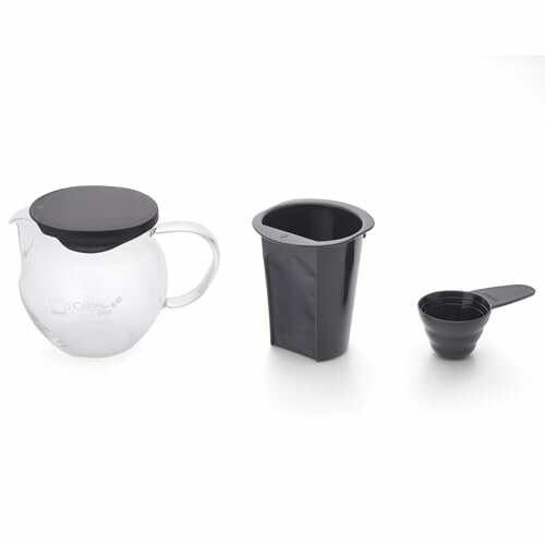 ブラック/0.4 L/20741368・パッケージ個数:1・サイズ：ポット／約径10.5×口径8.0×最大幅14.5×高10.8　ストレーナー／約奥7.8×幅8.5×高9.6　スプーン／約径5.1×長9.5・材質：ポット／耐熱ガラス、フタ／...