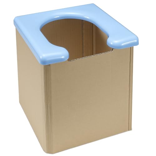 トイレ本体ブルー/本体のみ/R-58・Size:本体のみStyle:トイレ本体PatternName:段ボール・パッケージ個数:1・災害時や断水などの非常時に役立つ簡易トイレです。防災、災害、工事現場、アウトドア、介護用などいろんな場面で活...