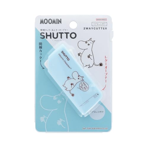 -/-/S3721809・パッケージ個数:1・[お祝い]がテーマのムーミン文具シリーズ・【特長】届いた荷物をサッと開けるのに便利な2WAYカッター・【注意】角が潰れた封筒、和紙の封筒などは開封できない場合があります。刃の交換はできません。・...