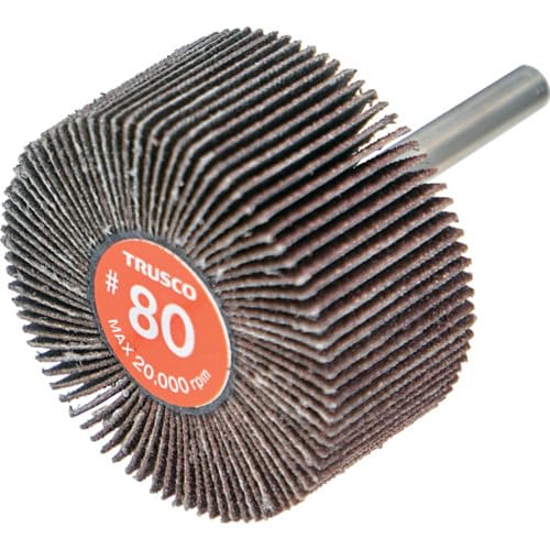 -/-/EF5025-80・パッケージ個数:1・●最高使用回転数：20000rpm●粘りある研磨布を使用し、研磨力と耐久性、低コストを実現したエコノミータイプのフラップホイールです。●ペーパーがしなり弾力性があるため、加工物にフィットした研...
