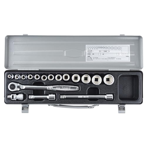 1560Mシルバー/差込角:9.5mm、6角:6、7、8、9、12角:10、11、12、13、14、17、19、21、22(mm)/1560M・パッケージ個数:1・差込角(mm):9.5・ソケット内容(mm):6角:6、7、8、9、12角:...