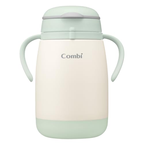 グリーン370ml/370 ml/119488・Color:グリーン370ml・魔法瓶構造で飲み物の適温をキープ（保冷専用）・6ヵ月頃から使えるストローステンレスマグ・ステンレスボトル・キャップ・飲み口の全てが食洗器に対応・先端がふっくらし...