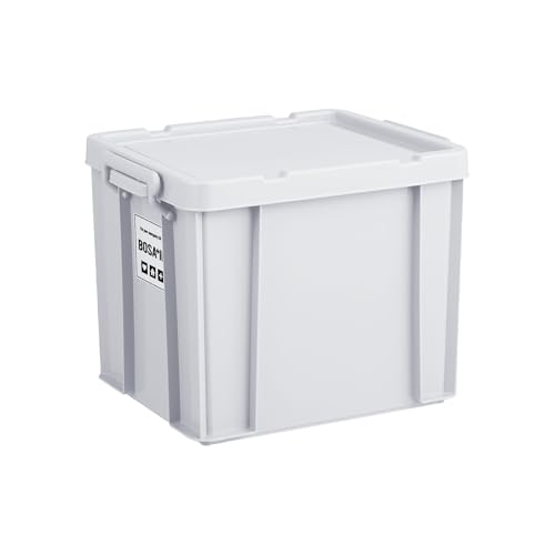 積み重ねボックスライトグレー/01_幅30×奥行44×高さ32cm/110015710・Size:01_幅30×奥行44×高さ32cmStyle:積み重ねボックス・パッケージ個数:1・日頃の生活に溶け込む防災収納・商品に貼ってあるブランドス...