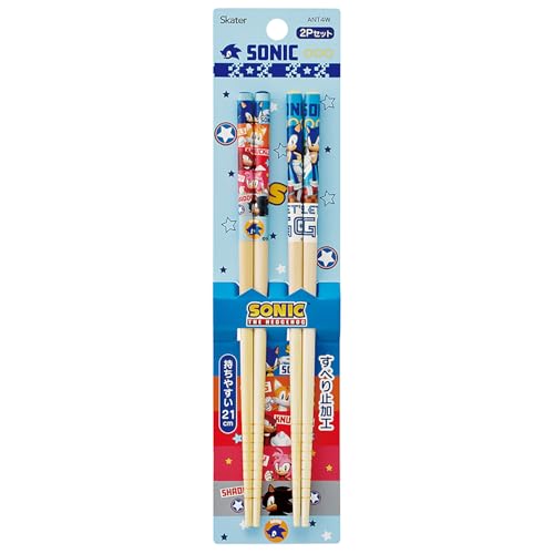 ソニック/-/ANT4W-68301・パッケージ個数:1・サイズ：21cm・材質：天然竹、塗装：ウレタン塗装・原産国：中国おしゃれなキャラクターデザイン塗り箸の柄違い2膳セット。 買い置きストックに最適です。 先端部分にはすべり止め加工が施...