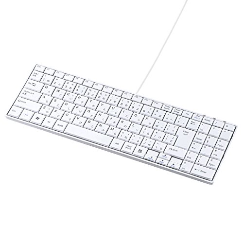 有線ホワイト/テンキーあり/SKB-SL17WN・Color:ホワイト・パッケージ個数:1・【キー/キー表示】:102キー日本語109A配列・【インターフェース】:USB・【キースイッチ】:パンタグラフ・【キーピッチ】:19mm(文字キー以...