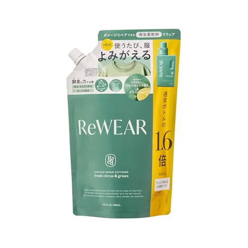 ホワイト/1.詰替 800ml/50125004・ScentName:フレッシュシトラス＆グリーンSize:1.詰替 800ml・パッケージ個数:1・??【天然酵素技術】サステナビリティ先進国デンマーク開発の酵素成分「セルラーゼ」配合で、毛...