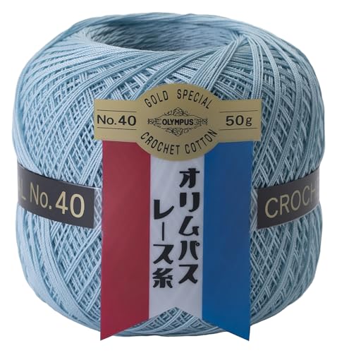 Col.361ペールスカイ/50g3玉セット/金票40番50g・Size:50g3玉セットStyle:Col.361・仕様：1玉 50g約445m 3玉セット・品質：綿（最高級エジプト綿）100％・適正針：レース針 6号〜8号・金票 ( G...