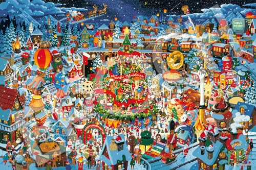 1000ピース探して! クリスマスタウンの奇跡/-/-・Color:探して! クリスマスタウンの奇跡Style:1000ピース・ピース数：1000・完成サイズ：50×75cm　対応パネルナンバー：10・1000ピースのジグソーパズル！商品を...
