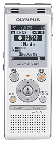 ホワイト/-/V-872 WHT・Color:ホワイトPatternName:単品・パッケージ個数:1・録音フォーマット MP3、内蔵メモリー4GB・外部メモリーmicroSDカード対応・最長録音時間 約1 040 時間・外部ファイルインデ...