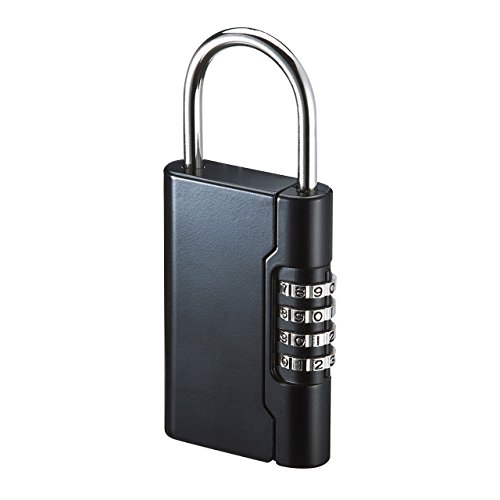 左右開閉式ブラック/W59.5×D19×H135.3mm/SL-74・パッケージ個数:1・【U字金具内径】:約36mm・不動産管理・アウトドア・住宅・店舗等、鍵を保管・共有する場面で役立ちます。・【U字金具直径】:約6.35mm・鍵などの貴...