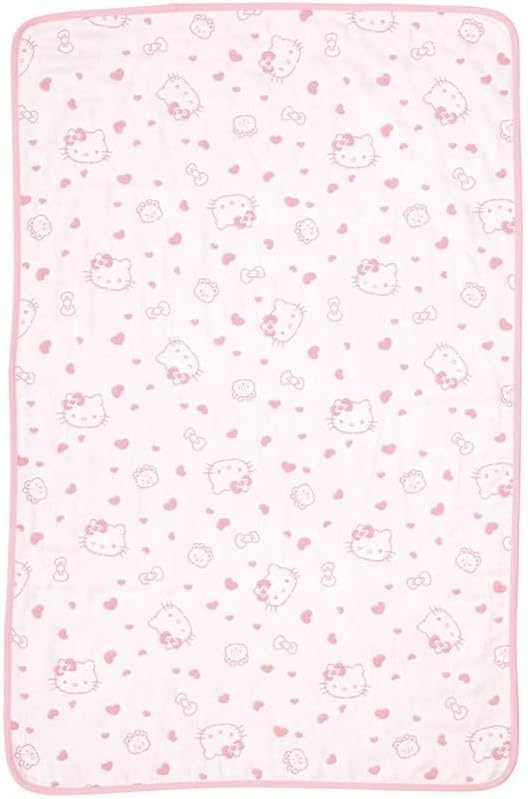 ハローキティキティ/サイズ：110×70cm/BBKT1・Color:キティPatternName:ブランケット・パッケージ個数:1・サイズ：110×70cm・材質：綿100％・原産国：中国肌触りの良いブランケット。 5重ガーゼで洗うほどふ...