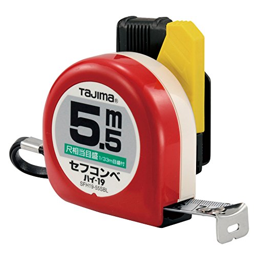 幅19mm 落下防止ホルダー付レッド/5.5m 尺目盛付/SFH19-55SBL・Size:5.5m 尺目盛付Style:幅19mm 落下防止ホルダー付・パッケージ個数:1・梱包サイズ:4.7 x 11.2 x 13.3 cm・原産国:中国...