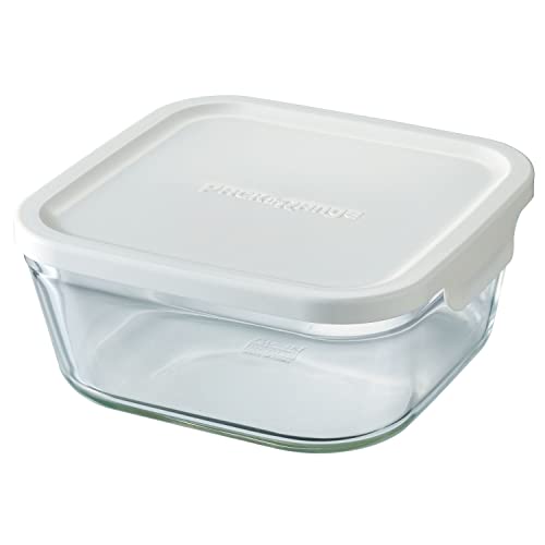 1Lホワイト/M/KN3247H-W・Size:MPatternName:深型・パッケージ個数:1・サイズ:15.6x15.6x6.6cm・本体重量:500g・容量:1L・原産国:タイまたは中国・素材:本体:耐熱ガラス フタ/ポリプロピレン...