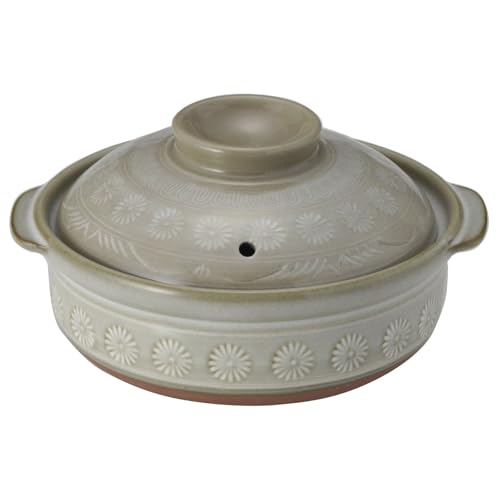 6号グレー/0.9 L 直径 19 cm/21061・Style:6号・パッケージ個数:1・IH電磁調理器は非対応です。・素材:鍋-耐熱陶器 蓋-陶器・重量:約980g・容量:約900cc・サイズ:約幅19×奥行き21.2×高さ11cm商品...