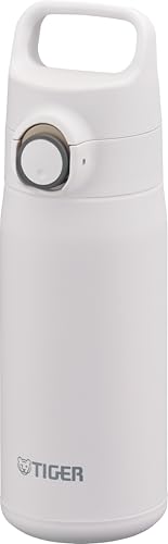 ハンドル付ホワイト/500 ml/MTA-J050WH・Color:ホワイトSize:500 mlStyle:ハンドル付・パッケージ個数:1・ステンレスボトル使い勝手抜群！お手入れらくらく！ハンドル付きワンプッシュマグ