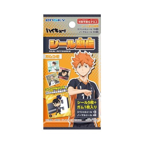 オレンジ/約52×52mm/-・商品サイズ：約52×52mm商品紹介 アニメ「ハイキュー！！」のシール列伝ガムつきが新登場！ 安全警告 なし