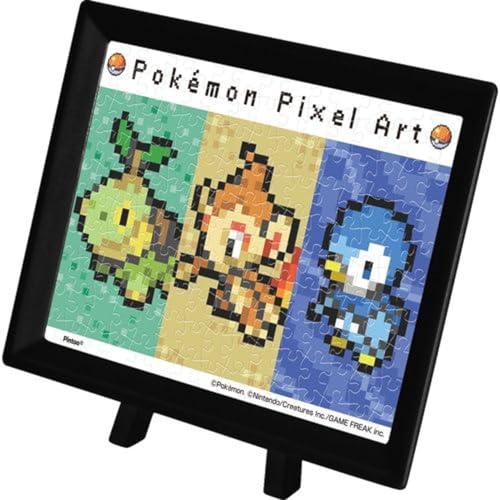 Pokemon Pixel Art(シンオウ)/-/ENS51284・パッケージ個数:1・【ピース数】150ピース・【完成時サイズ】76×102mm・【素材】パズル：PS、フレーム・イーゼル：ABS・【カラー】フレーム：黒・【その他】フレー...