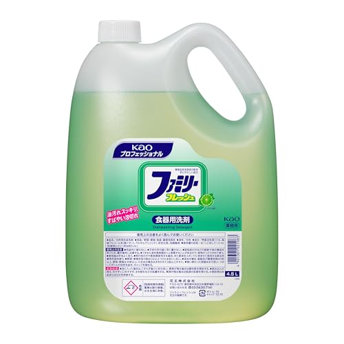 みどり/4.5リットル (x 1)/ファミリーフレッシュ・Size:4.5リットル (x 1)・パッケージ個数:1・商品サイズ (幅×奥行×高さ) :210×150×300mm・内容量:1本商品紹介 ●油汚れもスッキリ落とす軽くこするだけで...