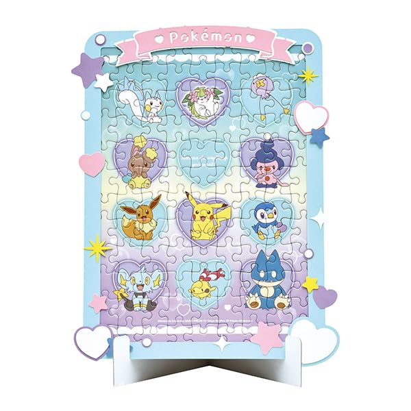 Pokemon Heart Bubble (アートデコレーション)/-/ENS51321・パッケージ個数:1・【ピース数】108ピース・【完成サイズ】220×284mm(※パネル不要)・【素材】紙・商品の形状: 長方形商品紹介 パーツを作っ...