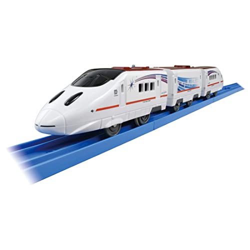 無し/-/187868・(c) TOMY JR九州承認済・単3形乾電池1本使用(電池は別売です。) ※誤飲防止のため、電池ケース蓋に｢ネジ止め式｣を採用しています。商品紹介 タカラトミー 『 プラレール JR九州 流れ星新幹線 』 電車 列...