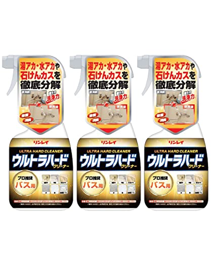 -/750ミリリットル (x 3)/-・パッケージ個数:3・浴室用合成洗剤・内容量:700ml×3個セット・液性:アルカリ性ガンコな水アカや湯アカ、石けんカスは勿論、青ジミまでも 徹底的に分解する「ウルトラハードクリーナー　バス用」が 洗浄...