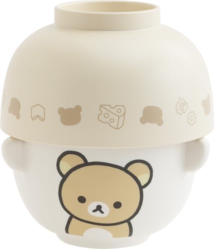 カジュアルリラックマ/105センチメートル x 85センチメートル/KA30001・パッケージ個数:1・茶碗サイズ：約H60×90φ・お椀サイズ：約60×100φ・磁器製茶碗・PET+ABS樹脂製お椀・電子レンジ、食洗機対応 ※オーブン使用...