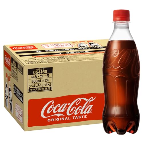 パッケージ個数:1・原材料:糖類（果糖ぶどう糖液糖（国内製造）、砂糖）/ 炭酸、カラメル色素、酸味料、香料、カフェイン・内容量:500ml×24本・カロリー:45kcal/100mlあたり・商品サイズ(高さx奥行x幅):23.6cm×41....