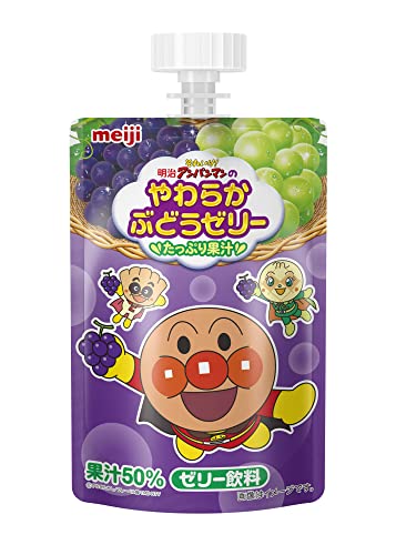 紫/-/-・PatternName:ぶどうゼリー・ぶどう味のゼリー飲料商品紹介 ●お子さまに大人気のアンパンマンシリーズから新しくゼリー飲料が発売となりました! ●果汁を50%配合し、おいしく楽しく摂取できるぶどうの味わいです。 ●1歳から...