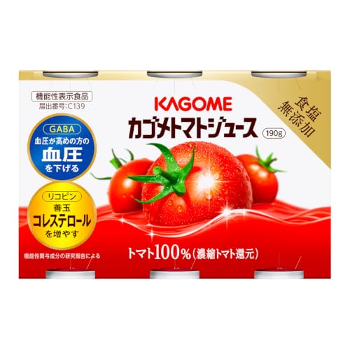 食塩無添加-/(190g×6缶)×5パック/-・Size:(190g×6缶)×5パックStyle:食塩無添加・パッケージ個数:1・トマトジュース（濃縮トマト還元）商品紹介 カゴメ カゴメトマトジュース　食塩無添加　6缶パック1140gは、カ...