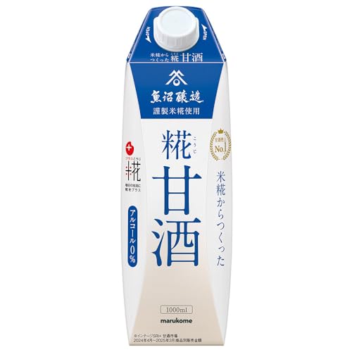 -/1リットル (x 6)/-・パッケージ個数:1・【内容量】1000ml×6本・米、米こうじのデンプンを糖化し、自然な甘みを引き出したストレートタイプの糀甘酒です。砂糖不使用、アルコール0%の甘酒で、飲みやすく熱中症対策にもおすすめです。...