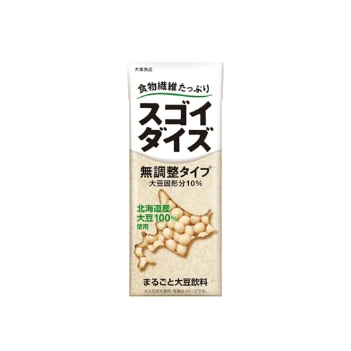 -/200ml×24本/-・Size:200ml×24本・“おから”の部分まで使用した【まるごと大豆飲料】商品紹介 大塚食品スゴイダイズ 無調整タイプ スゴイダイズは、まるごと大豆飲料。食物繊維たっぷり。大豆固形分10%の無調整タイプ。 1...