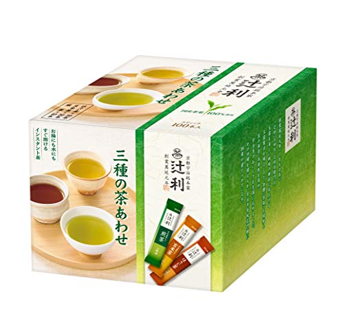 三種の茶あわせ-/100P/-・パッケージ個数:1・原材料:煎茶:デキストリン、緑茶(国産)、酸化防止剤(ビタミンC) 玄米茶:デキストリン、緑茶(国産)、炒り米粉(国産)、酸化防止剤(ビタミンC) ほうじ茶:デキストリン、緑茶(国産)、環...