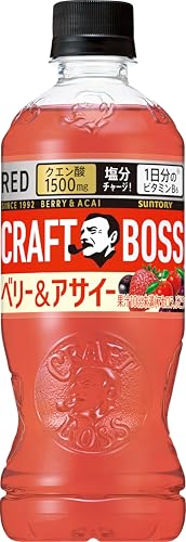 FlavorName:ベリー&アサイー・原材料:果糖ぶどう糖液糖（国内製造）、果汁（アセロラ、ぶどう、カシス、いちご）、アサイ—エキス、食塩／酸味料、香料、塩化K、ナイアシン、ビタミンB6、トマト色素・内容量:500ml×24本・エネルギー...