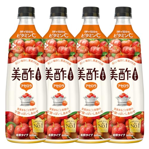 -/4本/-・Size:4本・【アセロラ】原材料及びアレルゲン表示：果糖ぶどう糖液糖（国内製造）、りんご酢、アセロラ濃縮果汁／酸味料、香料、ビタミンC、甘味料（ステビア抽出物）、（一部にりんごを含む）、栄養成分表示（コップ1杯分50mL当た...