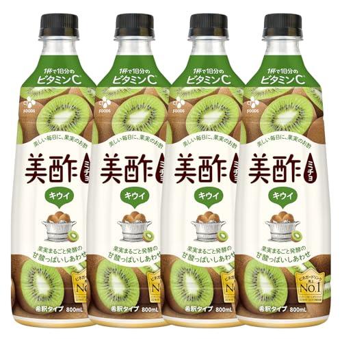 -/4本セット/-・Size:4本セット・名称：美酢(ミチョ)キウイ800ml、原材料及びアレルゲン表示：果糖ぶどう糖液糖（国内製造）、りんご酢、キウイフルーツ濃縮果汁／香料、酸味料、ビタミンC、（一部にキウイフルーツ・りんごを含む）、栄養...