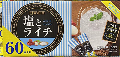60本入り食品/9.9グラム (x 60)/-・パッケージ個数:1・沖縄産海塩使用・1本当たりビタミンC100mg入り・スティック1本で180ml・60本入り商品紹介 口の中に広がる奥深く魅惑的なライチの香りと沖縄産の海塩をほどよく効かせた...