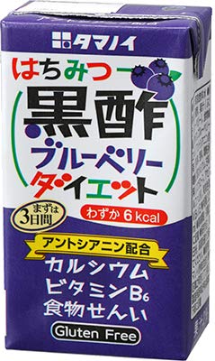 -/125ミリリットル (x 24)/-・パッケージ個数:24商品の説明 JANコード：4902087155573 原材料・成分 黒酢(国内製造)、果汁(ぶどう、ブルーベリー)、食物繊維、はちみつ、ブルーベリーエキス(アントシアニン含有)/...