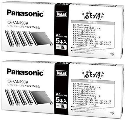 パッケージ個数:1パナソニック 普通紙ファクス用インクフィルム KX-FAN190V (2個セット)
