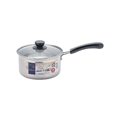片手鍋シルバー/1.8 L/HB-6512・Size:1.8 LStyle:片手鍋・パッケージ個数:1・製品サイズ:(約)全長33×幅17.5×高さ12.5cm、鍋の深さ:(約)9cm・製品重量:(約)0.55kg・本体 素材・材質:本体/...